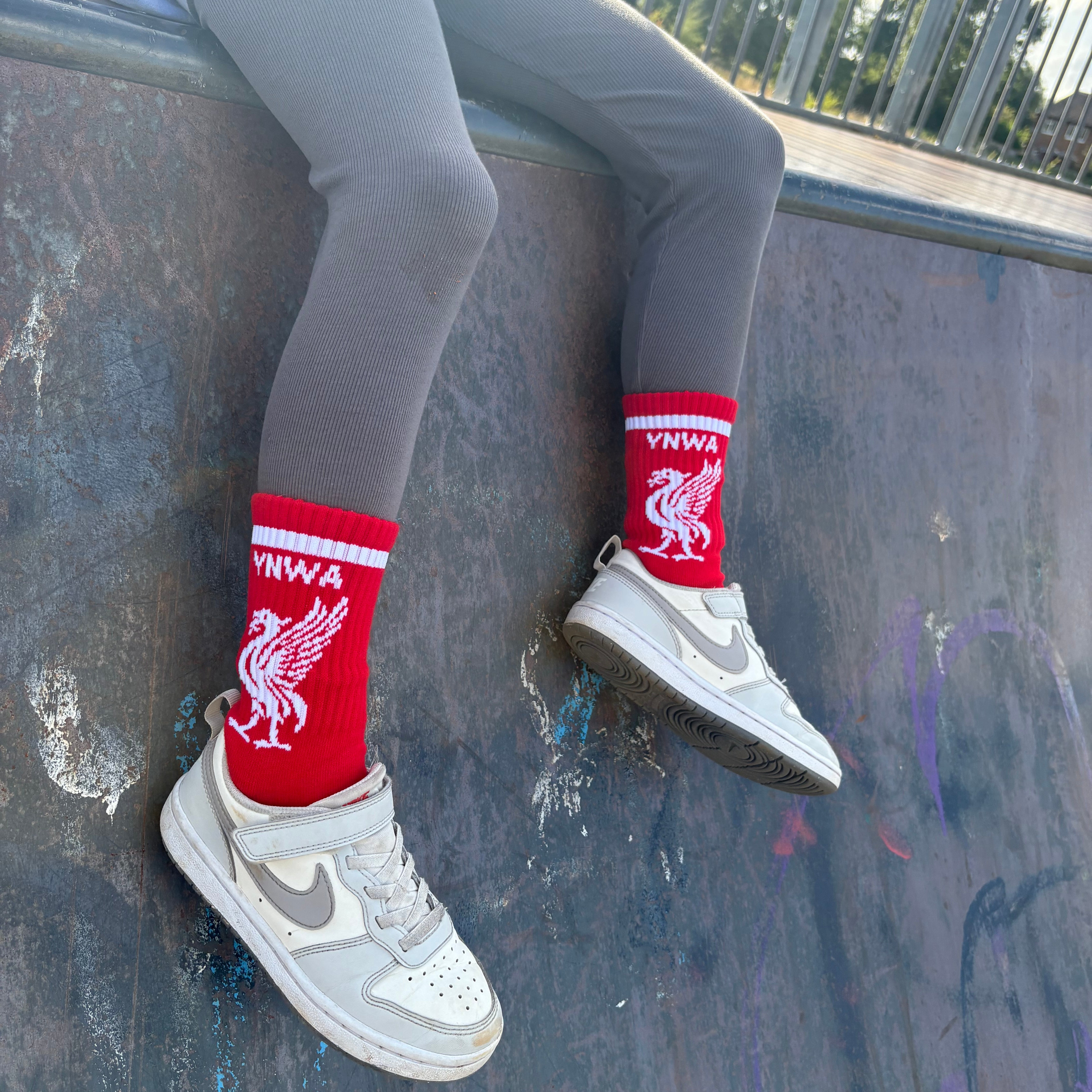 YNWA LFC youth Socks - Sox UK